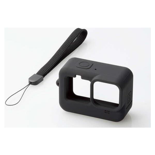 在庫状況：お取り寄せ/お届け：約2週間/◆弾力性のあるシリコンでGoPro HERO10/9 Blackをキズから守る、GoPro HERO9 Black用シリコンケース/[ACGP9BSSCBK]
