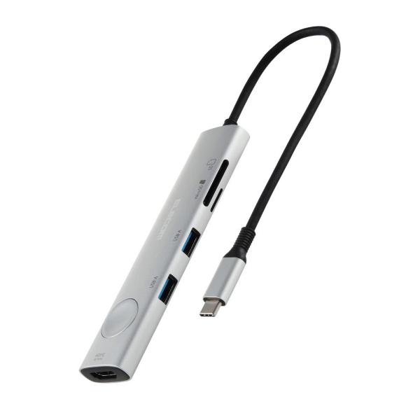 在庫状況：在庫僅少//2024年09月 発売/◆USB Type-Cポートから最大8つのポートに接続できるドッキングステーション◆幅約3cmのスリムタイプ◆スイッチで外部ディスプレイのON/OFF/[DSTS080BPSV]