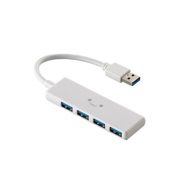 在庫状況：お取り寄せ/2024年11月 発売/◆USB-Aポートを増やしてデスクまわりをすっきり。4つのUSB-Aポートを搭載した、USB-A接続のUSBハブです。USB 5Gbps(USB3.2(Gen1))で高速データ転送が可能です。機...