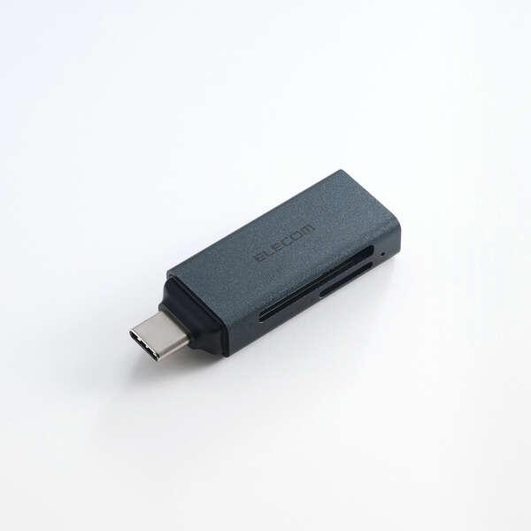 在庫状況：在庫あり/2025年07月 発売/◆ケーブルレスでパソコンに直挿しできる、USB Type-Cプラグのメモリーカードリーダー◆SDカードとmicroSDカードの2つのスロットを搭載◆SDカードとmicroSDカードの同時利用可能/...
