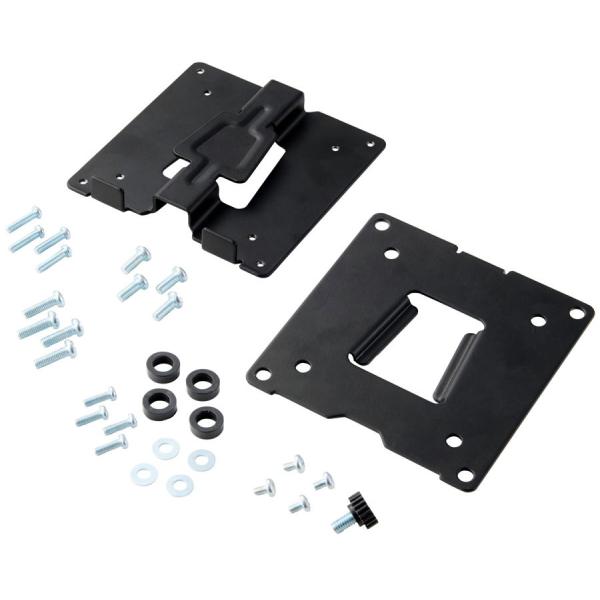 在庫状況：お取り寄せ/2025年11月 発売/◆モニターの取り付けを、ラクに、スピーディーに。◆挿し込むだけで設置完了◆ネジを締めることで、ぐらつかず安定/[DPAQB01BK]