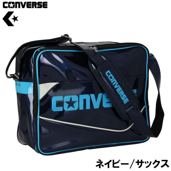 在庫状況：在庫僅少/◆光沢感のあるエナメル素材のショルダーバッグです。◆シンプルなロゴ仕様でクラブ活動にもってこい。/[CONC23540532922]