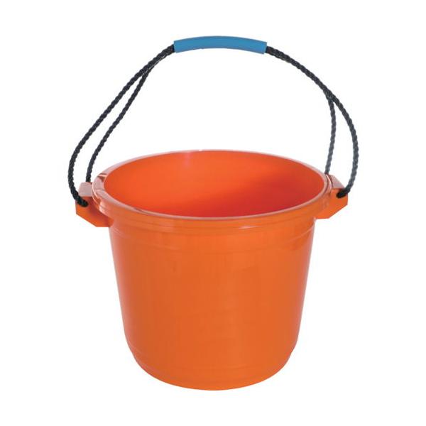 在庫状況：お取り寄せ/取引先在庫あり3日〜5日で出荷/※ロープの結び目は、必ず確認してから使用してください。◆丈夫で持ちやすいバケツです。◆モルタルなどの撹拌に適しています。◆本体の口元は折り返しがついており強度を持たせています。/[THB...