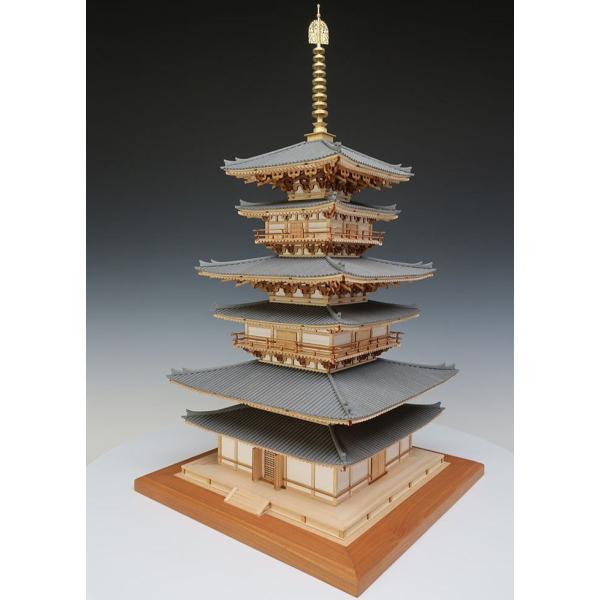 在庫状況：お取り寄せ/※画像はイメージです。実際の商品とは異なる場合がございます。※塗料はキットに含まれておりません。ウッディジョー 1/75 薬師寺 東塔 です。