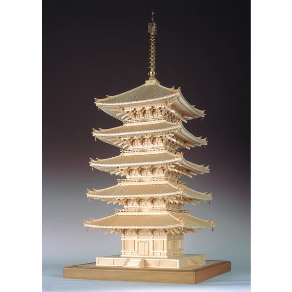 在庫状況：お取り寄せ/※画像はイメージです。実際の商品とは異なる場合がございます。※塗料はキットに含まれておりません。ウッディジョー 1/75 興福寺 五重塔 です。