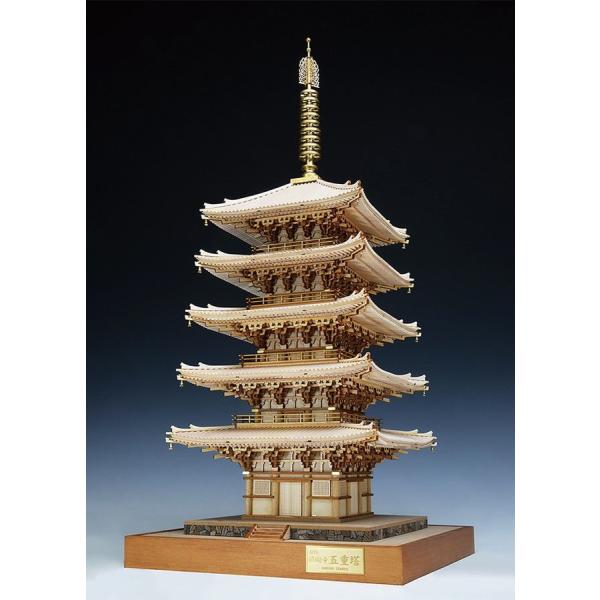 在庫状況：お取り寄せ/※画像はイメージです。実際の商品とは異なる場合がございます。※塗料はキットに含まれておりません。ウッディジョー 1/75 醍醐寺 五重塔 です。
