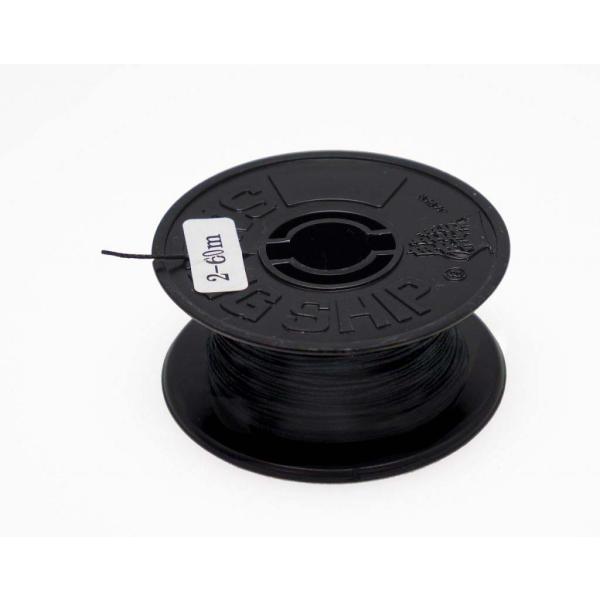 在庫状況：お取り寄せ/お届け：約1ヶ月/※画像はイメージです。実際の商品とは異なる場合がございます。ウッディジョー 帆船パーツ 綿ロープ黒 #2 (Φ0.6/60M)です。