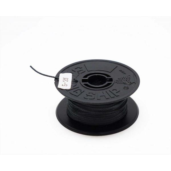 在庫状況：お取り寄せ/お届け：約1ヶ月/※画像はイメージです。実際の商品とは異なる場合がございます。ウッディジョー 帆船パーツ 綿ロープ黒 #5(Φ1.2/20M)です。