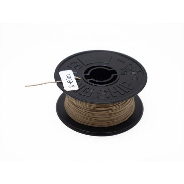 在庫状況：お取り寄せ/お届け：約1ヶ月/※画像はイメージです。実際の商品とは異なる場合がございます。ウッディジョー 帆船パーツ 綿ロープ茶 #2(Φ0.6/60M)です。