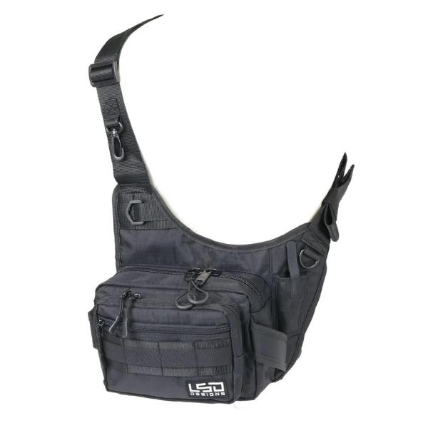 在庫状況：お取り寄せ/※防水ではございません。◆新型Vカットグリップ型ロッドホルダー採用!超コンパクト横型ワンショルダー・サイズ(約)：幅33.5×奥行10.5×高さ29.5cm(ベルト除く)/[ワンシヨツトサイドベイビBK]