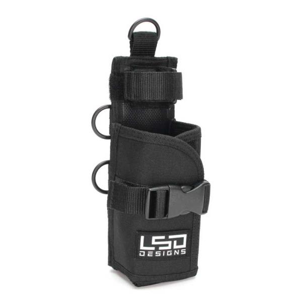 在庫状況：在庫僅少/※防水ではございません。◆サイズ調整が可能なワイドサイズロッドホルダー。◆ランディングネットやエギング用ギャフにも使用可能。・サイズ：幅7×奥行8×高さ23cm(Dカン除く)/[ロツドホルダワイドチユンCBK]