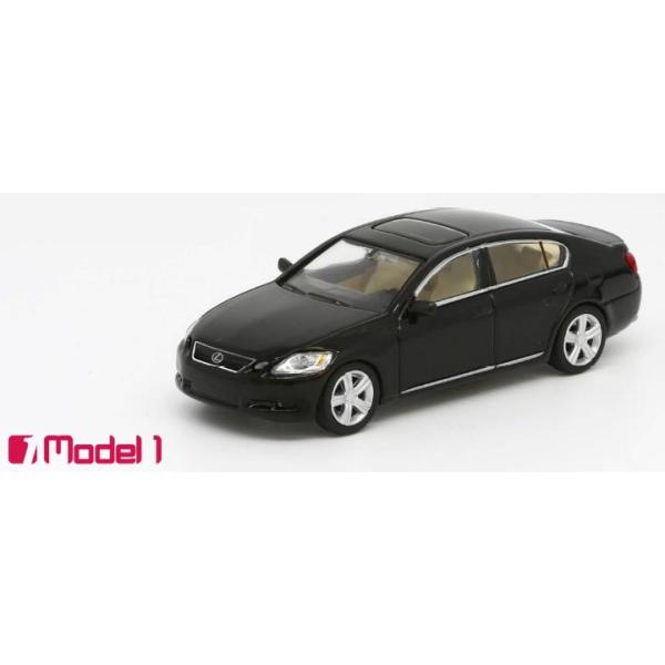 在庫状況：在庫僅少/2025年05月 発売/※画像はイメージです。実際の商品とは異なる場合がございます。Model 1 1/64 レクサス GS300 ブラックオニキス LHD です。