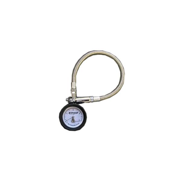 在庫状況：お取り寄せ/お届け：2〜3週間/◆測定値ホールド機能を採用し、白地に黒の見やすい目盛表示により、正確な空気圧測定が可能です◆チャックはバイクに使いやすい90度タイプの360度回転タイプを採用◆ホースは膨張を防ぐステンレスメッシュで...