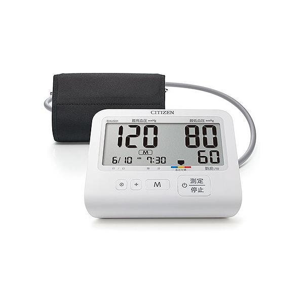 在庫状況：在庫僅少/◆大画面液晶に見やすい表示◆測定結果を日付・時刻とともにメモリー◆適応腕周(約)：22〜32cm/[CHU501CC]