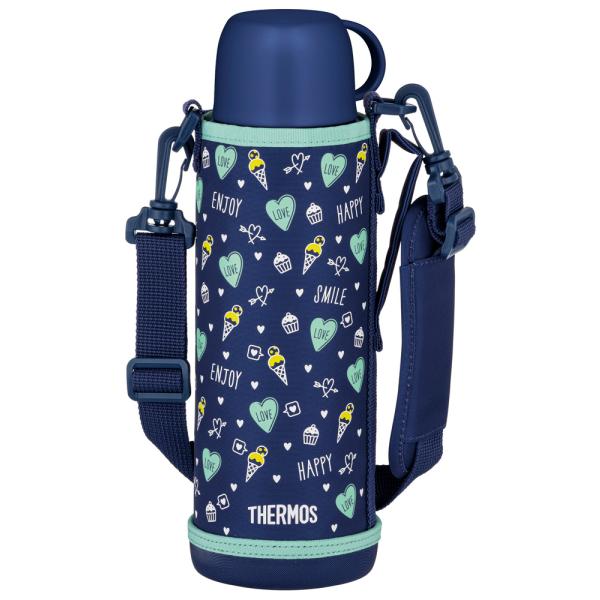 在庫状況：在庫あり/2022年12月 発売/◆キャップを付け替えるだけでアイスでもホットでも使える◆ワンタッチでオープンするキャップユニットはロックリング付き◆ストラップ付きハンディポーチ◆容量：[中せん使用時]1.0L [キャップユニット...