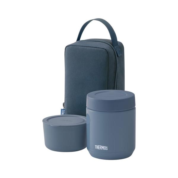 在庫状況：お取り寄せ/2024年08月 発売/◆スープジャー・容器ともに食洗機対応◆ポーチは洗濯機使用可◆スープジャー容量：0.3L◆容器容量：0.25L/[JEE550IBL]