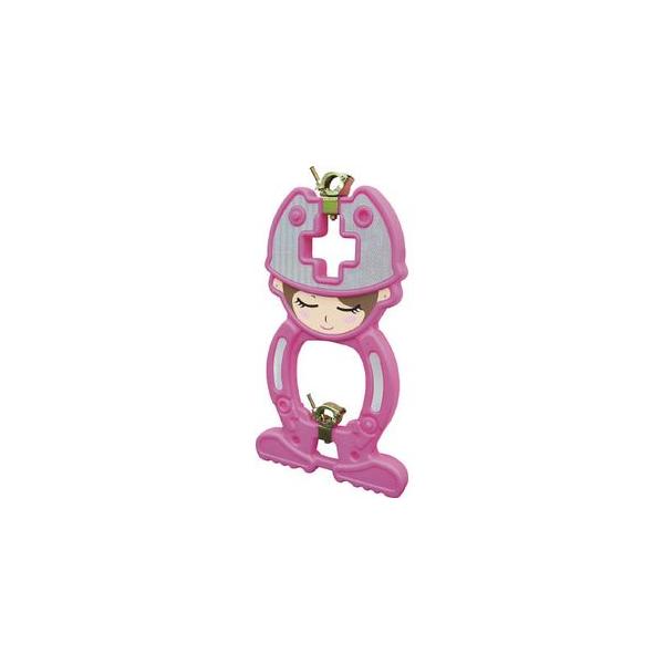 在庫状況：お取り寄せ/取引先在庫あり3日〜5日で出荷/◆現場を見守る人型安全バリケード、女の子バージョンです。◆鮮やかなピンクで、視認性が抜群です。◆両面に高輝度反射シートを採用しています。/[1104110602]