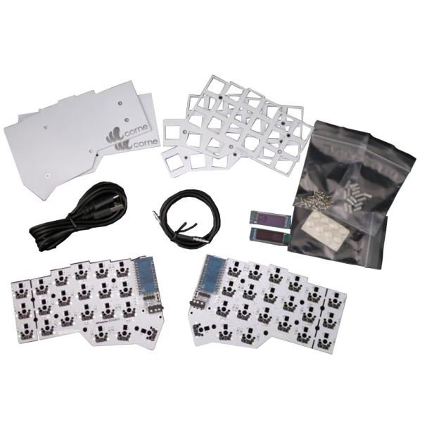 在庫状況：お取り寄せ/2020年07月 発売/※本製品はベースモデルです。キースイッチやキートップ、LEDは付属いたしません。◆キースイッチは差し込むだけ。42キースプリット 自作キーボードキット◆横6 x 縦3キーのcolumn stag...