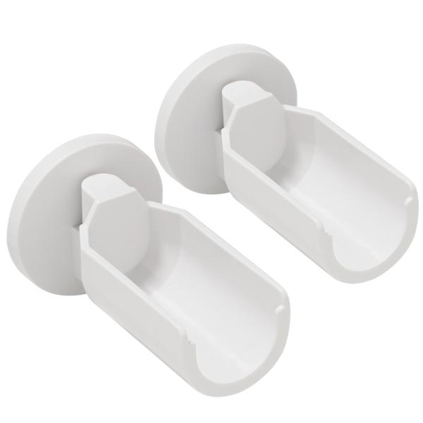 在庫状況：お取り寄せ/7日〜10日で出荷/※かけられる重さ：全体で約8kgまで※キャップの長さ62mm以下・径32mm以下の竿に対応◆壁面に釘ピンで竿受け固定具を取り付け、ものほし空間をつくります◆竿受け可動範囲は120度、角度調整できるの...