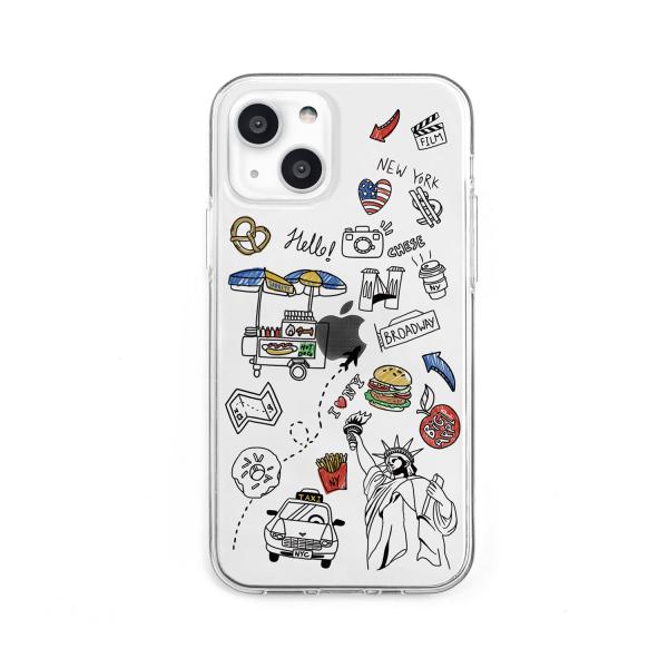 在庫状況：お取り寄せ/お届け：1〜2ヶ月/2021年09月 発売/※対応機種をお確かめの上、ご購入ください。◆各国のイメージをかわいいイラストデザイン◆透明感あるクリアケース◆変色しにくいUVプリント/[DS21152I13]