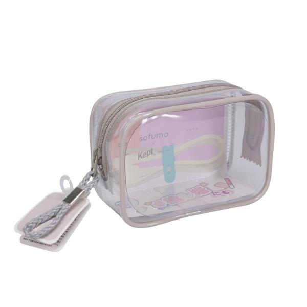 在庫状況：お取り寄せ/お届け：約1週間/2024年06月 発売/◆人気のペンケースブランド(Kept)とコラボしたクリアガジェットポーチ◆中身が見やすいクリア素材◆シンプルなデザインで推し活にも/[MOTACCPCH01GY]