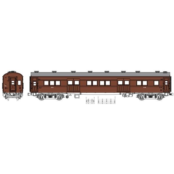在庫状況：在庫あり/◆2026年07月 発売/※画像はイメージです。実際の商品とは異なる場合がございます。トラムウェイのプラスチック製塗装済完成品車両、マニ60-200代(魚腹台枠・寒地向)ぶどう2号です。