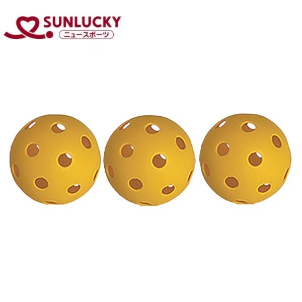 在庫状況：お取り寄せ/◆テニス、バドミントン、卓球を組み合わせたスポーツです。◆こちらはピックルボール・普及用ボール室内用3球です。/[SNLPL15IN]