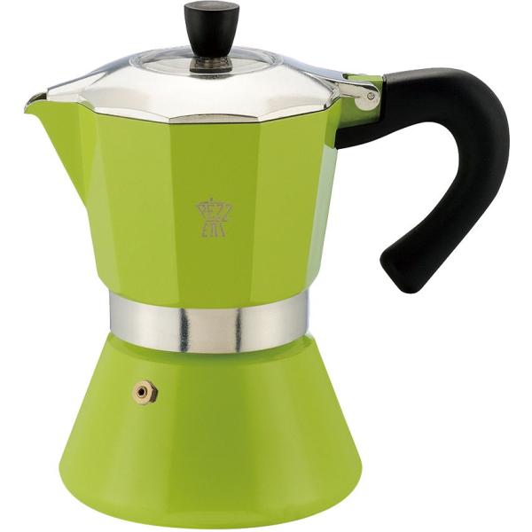 在庫状況：お取り寄せ/◆イタリアンスタイルの本格的なエスプレッソを気軽に楽しみましょう◆ペゼッティ社のベルエクスプレスは、直線と曲線を組み合わせたフォルムとイタリアらしいカラーリングが特徴のエスプレッソメーカー。/[PZBL6GR]