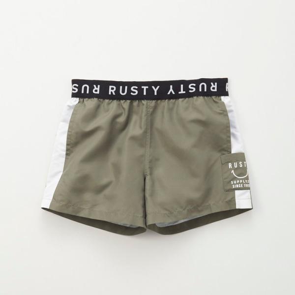 在庫状況：お取り寄せ/◆ポリエステル100％のマイクロ素材を使用。◆両脇のコントラストパネル配色とウエストのブランドロゴをジャガード織りしたゴムがポイント。/[922401KHAL]