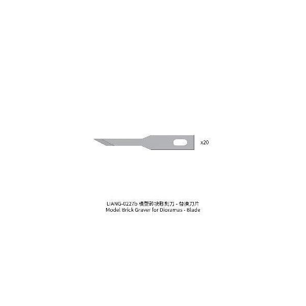 在庫状況：お取り寄せ/2024年08月 発売/※画像はイメージです。実際の商品とは異なる場合がございます。リアンモデル　ブリックグレーバー替刃(20枚)です。