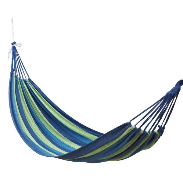 在庫状況：お取り寄せ/◆ゆったりワイドに座れるハンモック!◆設営用ロープで樹木に取り付けるだけで簡単に設置できます/[HAC3479]