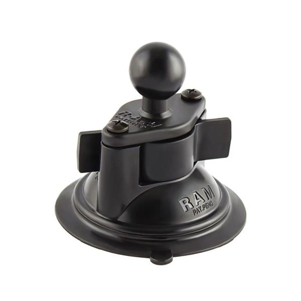 在庫状況：お取り寄せ/お届け：1〜2週間/◆直径82.55mmのサクションカップ(吸盤)ベースです。◆独自のツイストロック機構を採用。◆ガラスや硬質プラスチック、金属など、ざらつきのない平面に強力に固定します。/[RAMB2241]