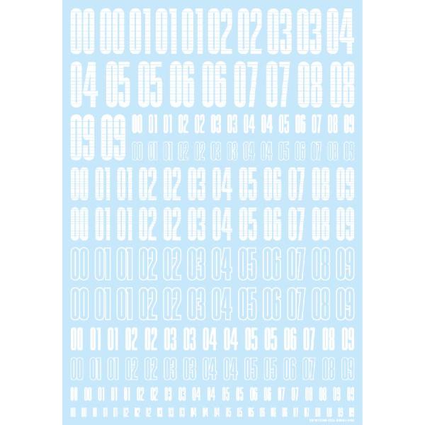 在庫状況：お取り寄せ/◆2016年08月 発売/※画像はイメージです。実際の商品とは異なる場合がございます。ハイキューパーツ CNDデカールナンバー ホワイト(1枚入)です。