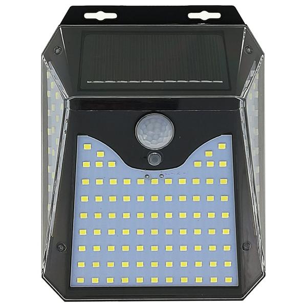 在庫状況：在庫僅少/◆最大約750ルーメンの圧倒的ルーメン数◆ソーラーパネル充電だから電気代不要、面倒な配線も不要◆搭載ライト121灯/[モシヨンセンサシヨウメイ121トウ]