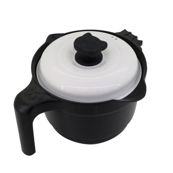 在庫状況：お取り寄せ/◆電子レンジで圧力なべで調理したような料理が出来る◆これひとつで7通りの使い方/[70234レンジデマルチポツトBK]