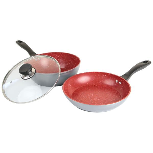 在庫状況：在庫あり/◆料理がくっつきにくく、焦げ付きにくい、スーパーストーンコーティング◆厚手の6層構造、トップ3層はくっ付きにくく、ベース3層は熱伝導が良い◆後片付けも短時間で済み、簡単にお手入れが可能/[フレバストンライトサンテンセト]