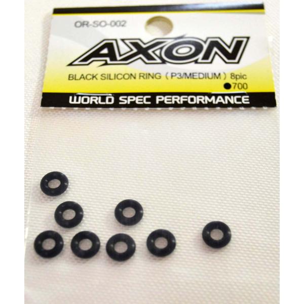 在庫状況：お取り寄せ/※画像はイメージです。実際の商品とは異なる場合がございます。AXON　BLACK SILICON RING (P3/MEDIUM) 8pic です。