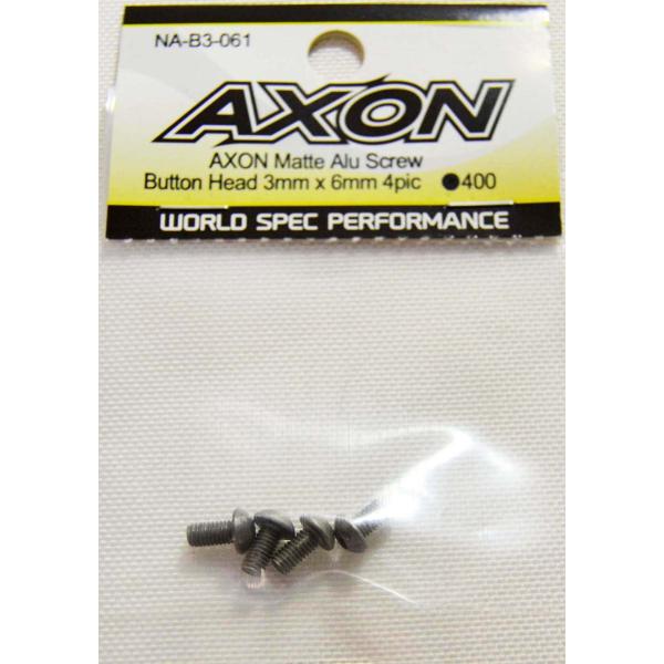 在庫状況：お取り寄せ/※画像はイメージです。実際の商品とは異なる場合がございます。AXON　Matte Alu Screw (Button Head 3mm x 6mm 4pic)です。