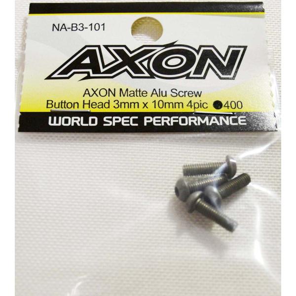 在庫状況：お取り寄せ/※画像はイメージです。実際の商品とは異なる場合がございます。AXON　Matte Alu Screw (Button Head 3mm x 10mm 4pic) です。
