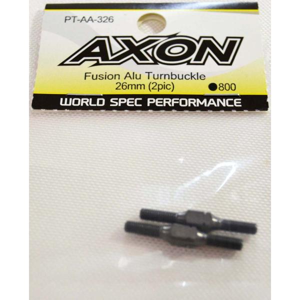 在庫状況：お取り寄せ/※画像はイメージです。実際の商品とは異なる場合がございます。AXON　Fusion Alu Turnbuckle 26mm (2pic) です。
