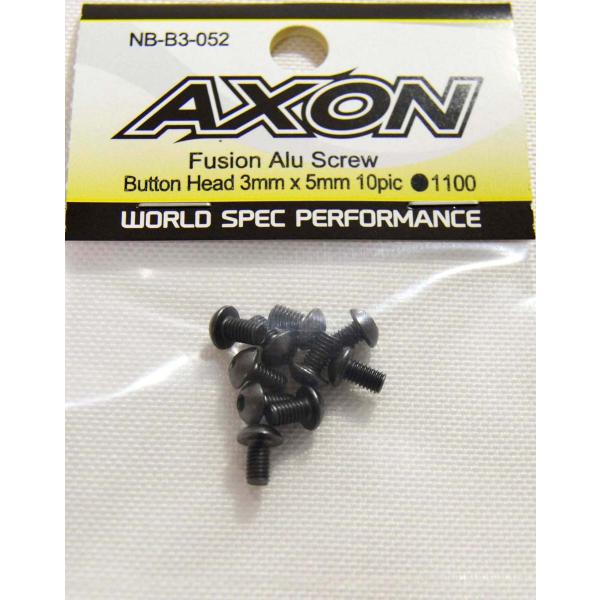 在庫状況：お取り寄せ/※画像はイメージです。実際の商品とは異なる場合がございます。AXON　Fusion Alu Screw (Button Head 3mm x 5mm 10pic)です。