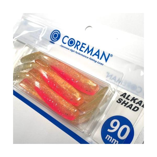 在庫状況：在庫僅少/※ボディデザインに変更はありません。◆シーバスゲーム専用ワームで、その高い実釣力によって不動の地位を築いているアルカリシャッドのサイズアップモデルです。/[アルカリシヤツド90MM054]