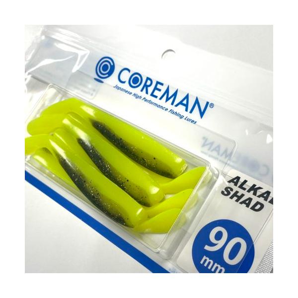 在庫状況：在庫あり/※ボディデザインに変更はありません。◆シーバスゲーム専用ワームで、その高い実釣力によって不動の地位を築いているアルカリシャッドのサイズアップモデルです。/[アルカリシヤツド90MM063]