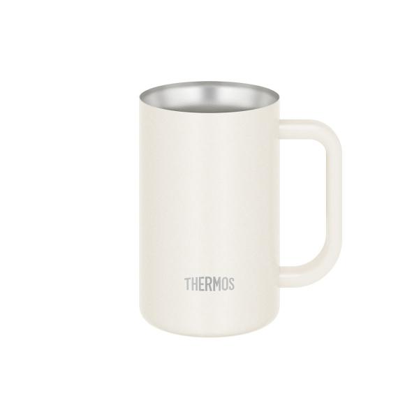 在庫状況：お取り寄せ/2026年02月 発売/サーモス　対象の製品を買うとポケットバッグプレゼント!※無くなり次第終了となります/◆氷を入れてもたっぷり飲める◆丈夫なハンドル付きで持ちやすい◆ステンレス製魔法びん構造/[JDK602CWH]