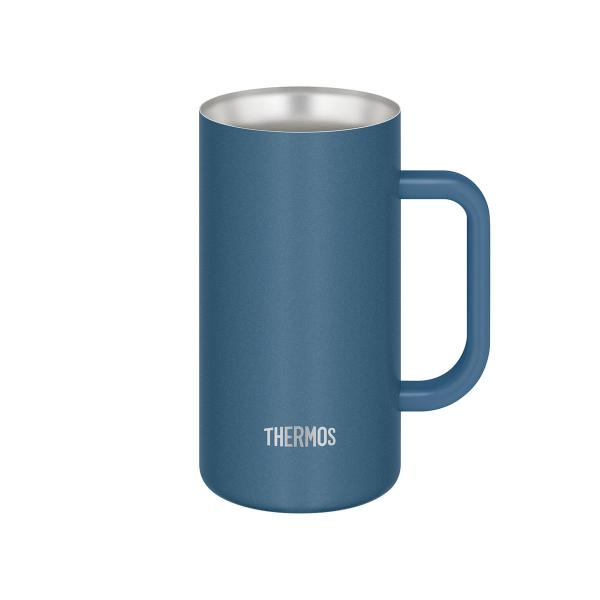 在庫状況：お取り寄せ/2026年02月 発売/サーモス　対象の製品を買うとポケットバッグプレゼント!※無くなり次第終了となります/◆氷を入れてもたっぷり飲める◆丈夫なハンドル付きで持ちやすい◆ステンレス製魔法びん構造/[JDK722CBL]