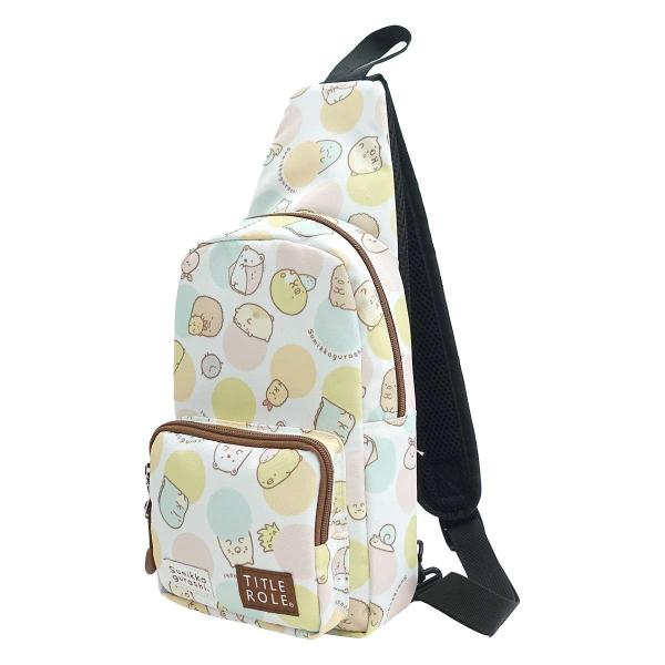 在庫状況：お取り寄せ/※画像はイメージです。◆子供から大人まで多くの人に愛される『すみっコぐらし』から縦型ボディバッグが登場しました。/[20749041WHT]