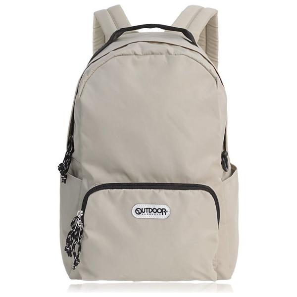 在庫状況：お取り寄せ/◆充実した機能に定評がある人気のブランド【OUTDOOR PRODUCTS】◆光沢感のあるツイル素材を使用した軽量リュックが登場。◆16Lの程よいサイズ感で、日常使いに最適。/[22469151BEI]