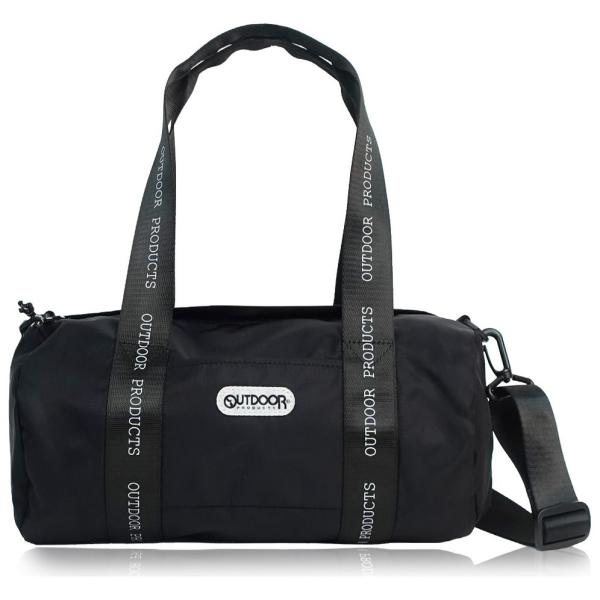 在庫状況：お取り寄せ/◆充実した機能に定評がある人気のブランド【OUTDOOR PRODUCTS】◆光沢感のあるツイル素材を使用したロールボストンバッグが登場。◆着脱式ショルダーで2WAY仕様。/[22469153BLK]