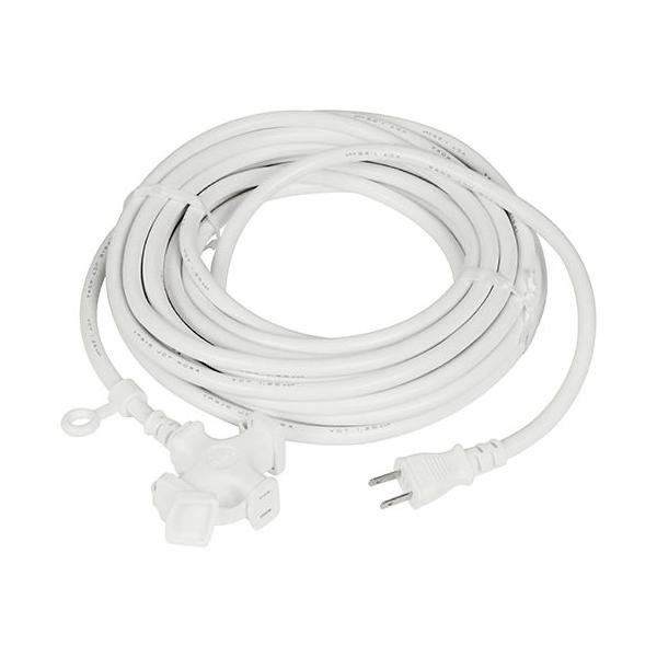 在庫状況：お取り寄せ/取引先在庫あり2日〜4日で出荷/◆屋内でも悪目立ちしない白色延長コード◆電源元の延長、分岐配線◆冬でも固くならないソフトコード/[KGM11920]