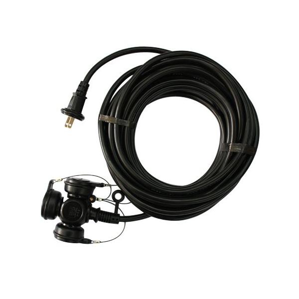 在庫状況：お取り寄せ/取引先在庫あり2日〜4日で出荷/◆雨の日も安心な防雨型延長コード◆15A3ツ口10メートル防雨型延長コード◆耐寒性に優れたやわらかい電線を使用した延長コード/[KRT61510]